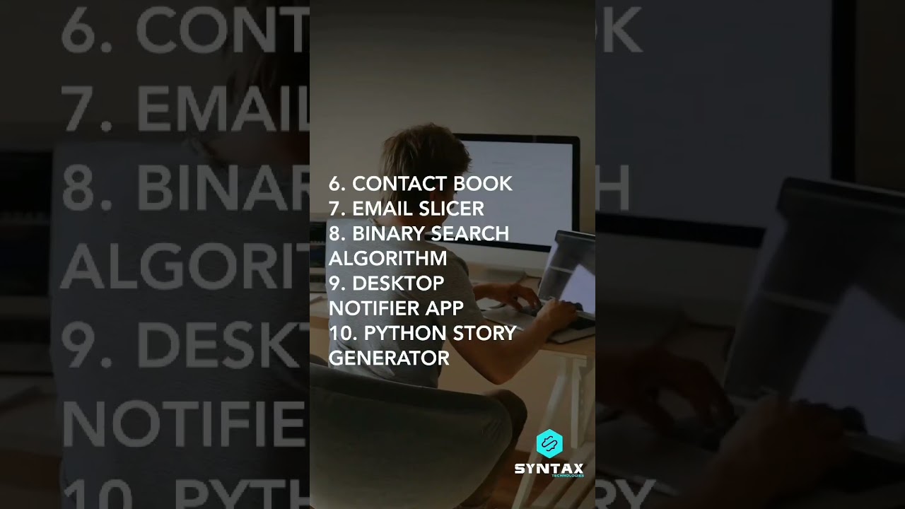 20 Python Project Ideas for Beginners and Experts Alike | Syntax TV