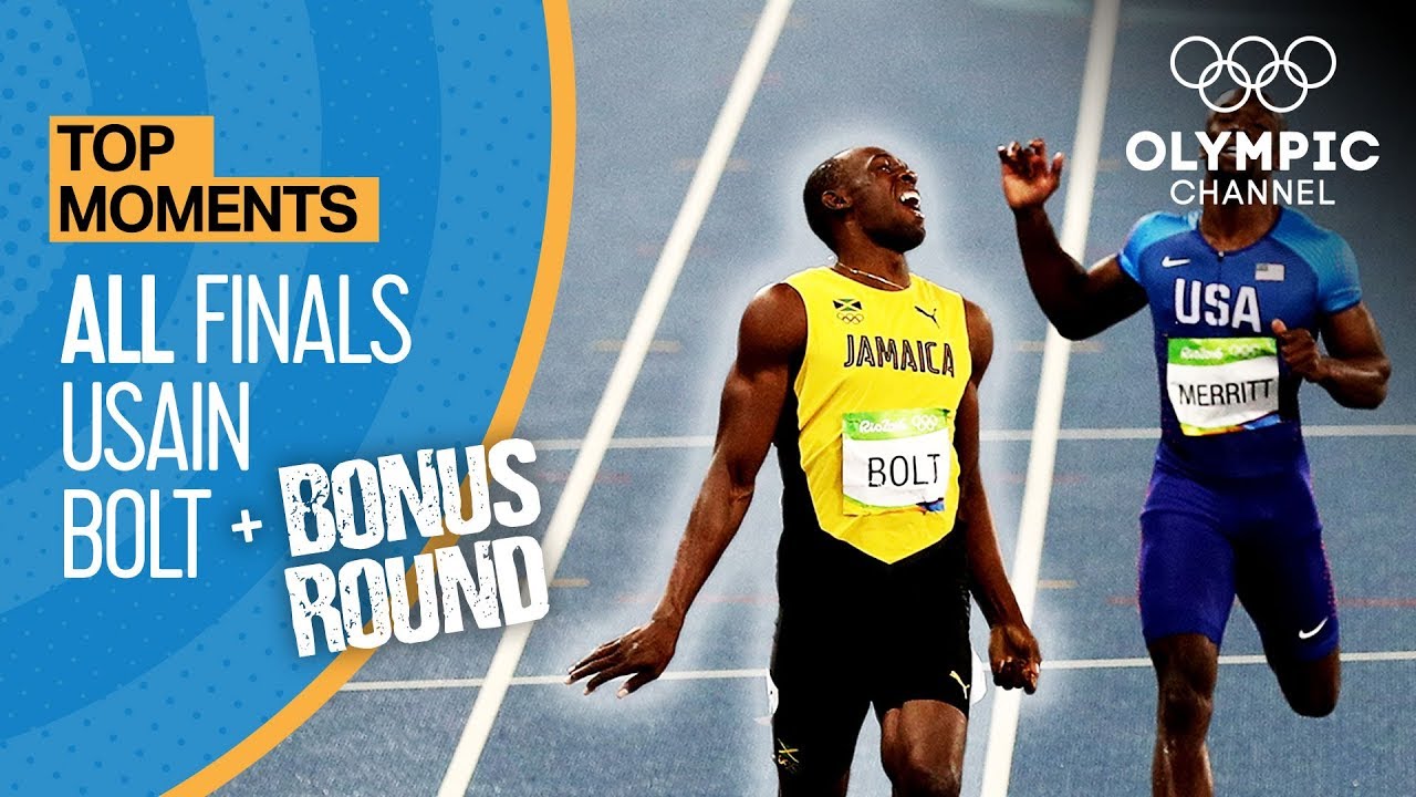 Usain Bolt | ALL Olympic finals + Bonus round | Top Moments