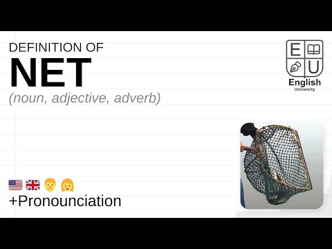 NET meaning, definition & pronunciation | What is NET? | How to say NET