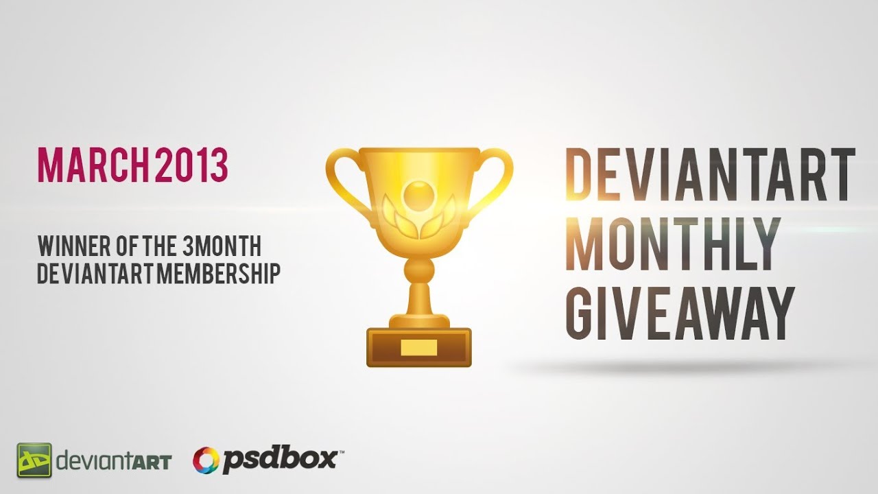 March 2013 - Deviantart Giveaway Winner