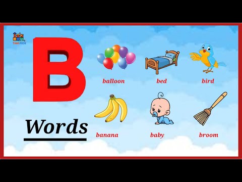 Words That Start with B | Kids Learning Videos | Words That Start with Letter B for Toddlers