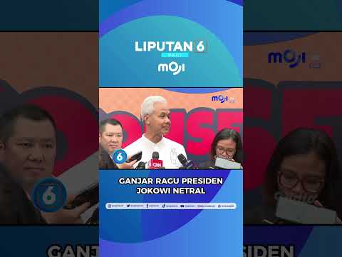 Ganjar Ragukan Netralitas Presiden Jokowi, Mahfud Abai Hasil Survei - Liputan 6 Pagi | Moji #shorts