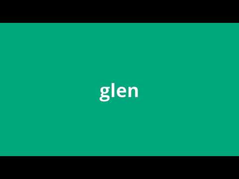 what is the meaning of glen