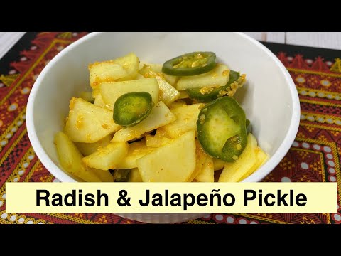 Fresh and Seasonal Radish & Jalapeño Pickle | Show Me The Curry