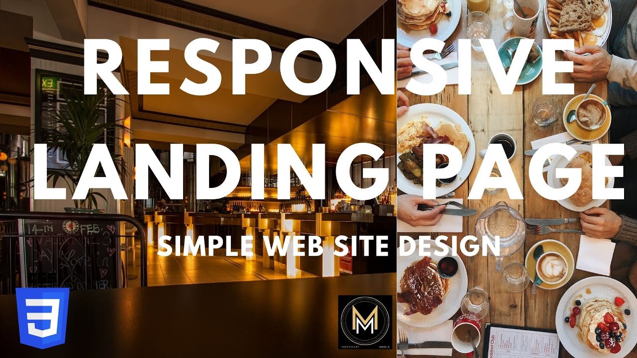 Build a Responsive Website  using HTML & CSS  |  Restaurant Landing Page