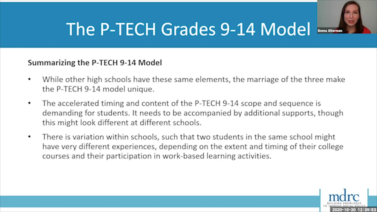 Bridging the School-to-Work Divide with P-TECH
