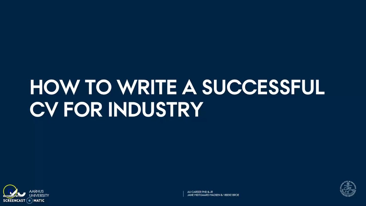 CV Writing