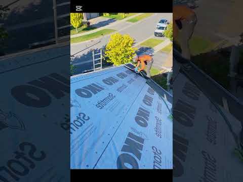 This is a roofing job done by a professional and is popular in the United States.#roofing #roof ing