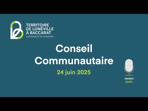 Conseil communautaire du 24 juin 2025