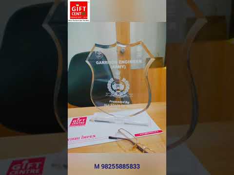 Acrylic Trophy, Trophy for Garrison Engineering Army, Best Acrylic trophy awards. #army #indpendent