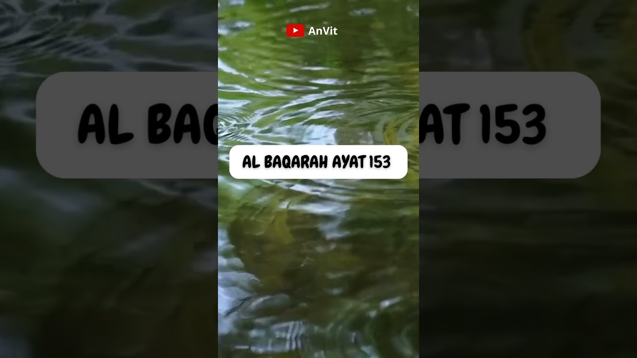 SURAT AL BAQARAH AYAT 153 I SABAR KARENA ALLAH #shorts #short #shortsvideo