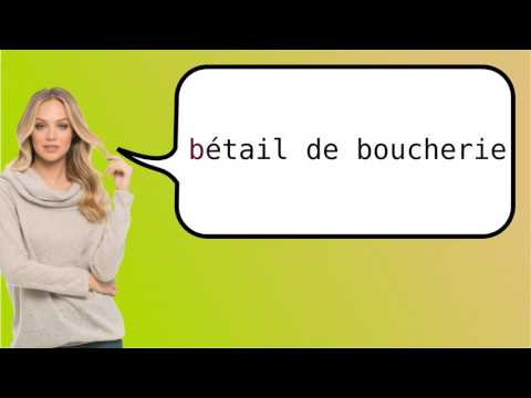 How to say 'beef cattle' in French?