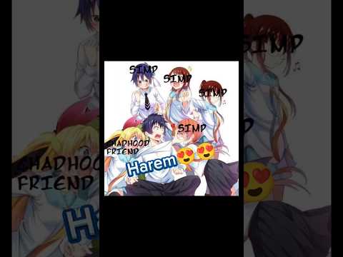 top 5 harem anime😍😍😍#harem #top5 #anime #trending #cute #shorts