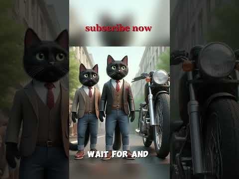 Bike Cat story 😺 #ai #cat #shorts #funny