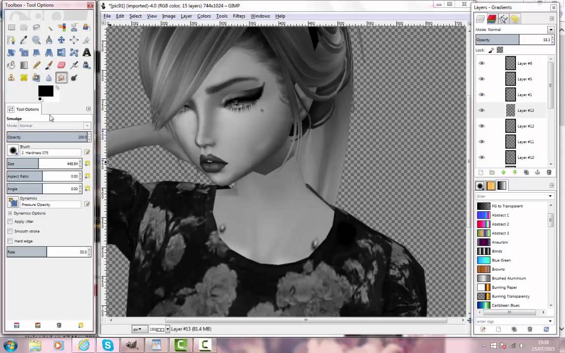 Speed Edit IMVU (GIMP 2)