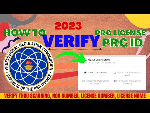 HOW TO VERIFY PRC RATING AND LICENSE IN 2023
