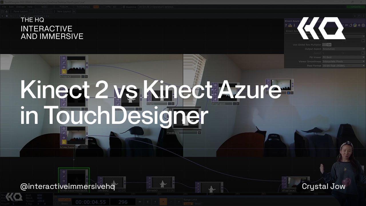 Kinect 2 vs Kinect Azure in TouchDesigner - TouchDesigner Tutorial 123