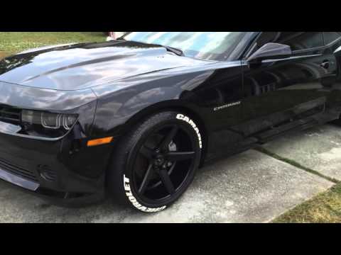 2015 Chevrolet Camaro 20x10.5 all around 275-40-20 front and 315-35-20 tires lowered 1.5 START UP