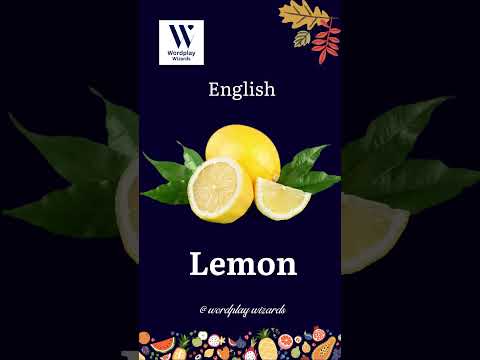 How to say Lemon in Spanish, French and German?