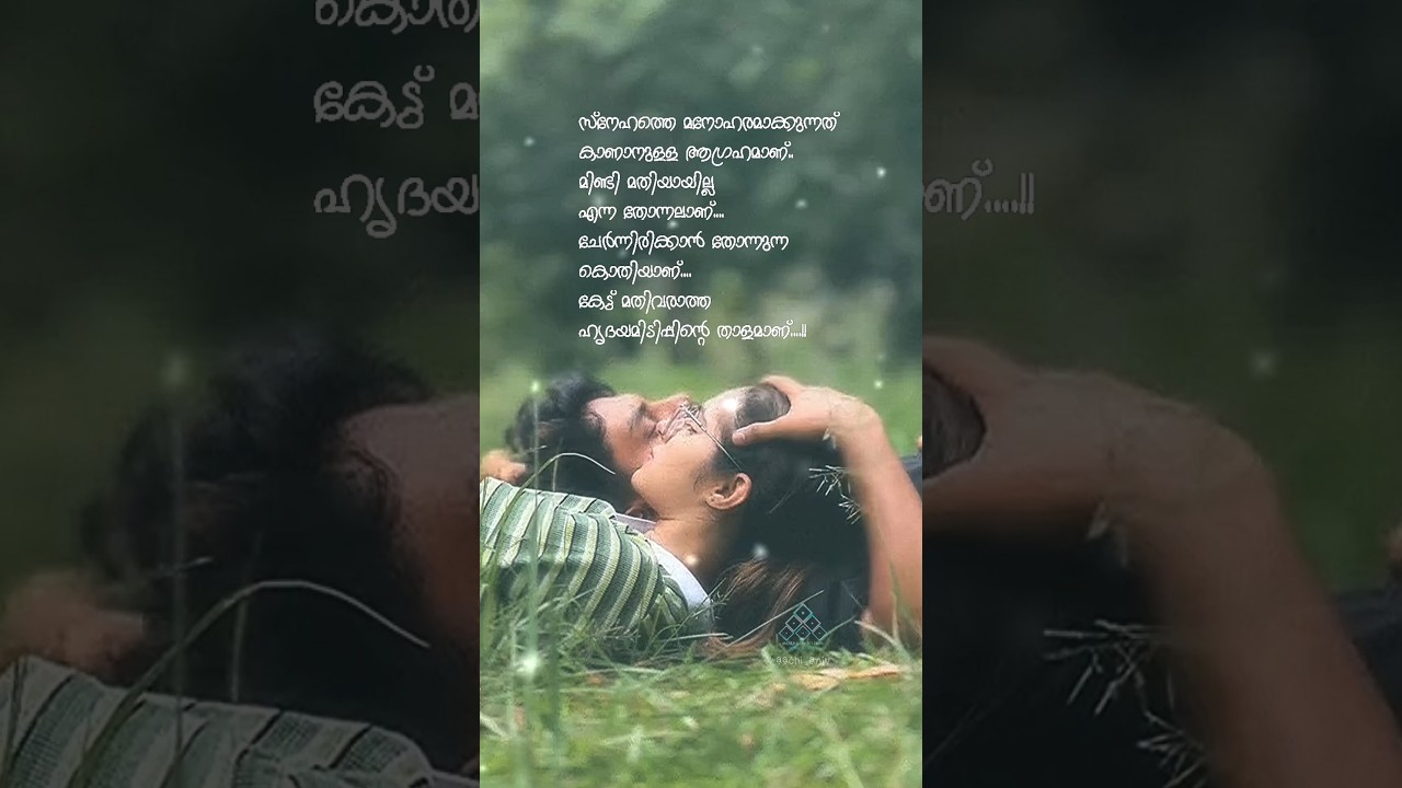 സ്നേഹത്തെ മനോഹരമാക്കുന്നത് കാണാനുള്ള ആഗ്രഹമാണ് | Malayalam Love Status #shorts #viral #love