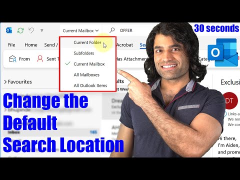 How to Change the Default Search Location in Microsoft Outlook 365