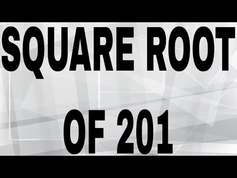SQUARE ROOT OF 201