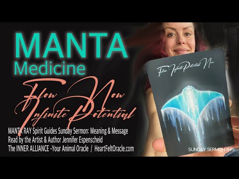 ✨Listen to Manta Ray Spirit's Message & Medicine 💫- Your Animal Oracle Read by the Artist/ Author