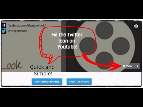 How To Fix The Twitter Icon on a YouTube Channel