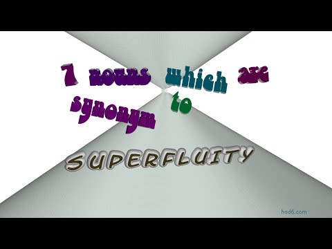 superfluity - 7 nouns which are synonyms to superfluity (sentence examples)