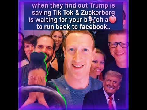 DEMOCRATS WHEN TRUMP SAVED TIK TOK AND ZUCK SEES #zuckerberg #facebook #trump #tiktok #ban