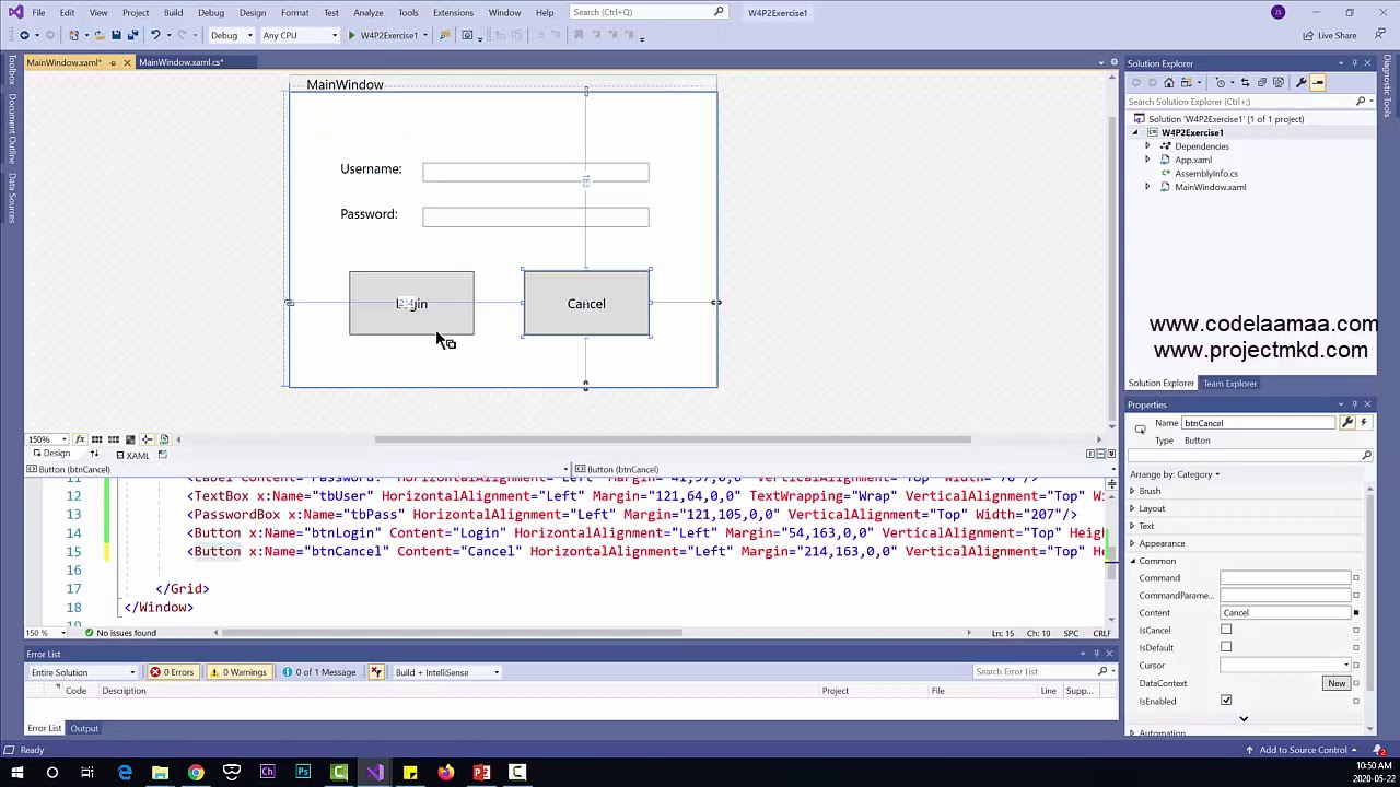 WPF Fundamentals - Exercises