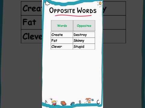 Opposite words in English #essay #easytolearnandwrite #youtubeshorts #shorts#wordopposites #opposite