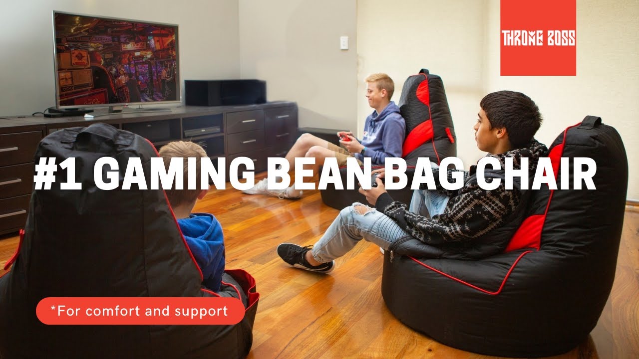 Throne Boss Gaming Bean Bag Chair for gamers, chilling, watching videos or TV