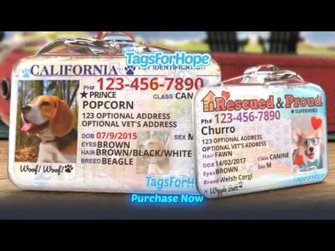 TagsForHope Pet ID Tags