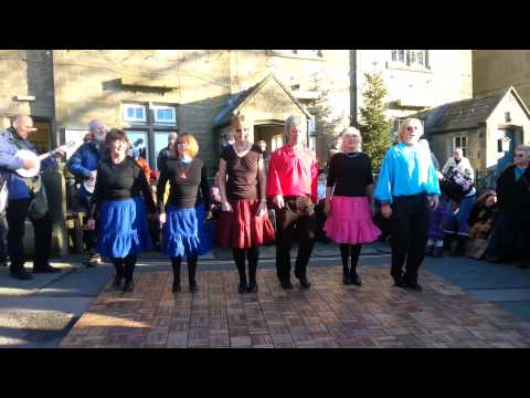 Dancers on the main street on Dickensian Christmas Festival, 30th November, Grassington