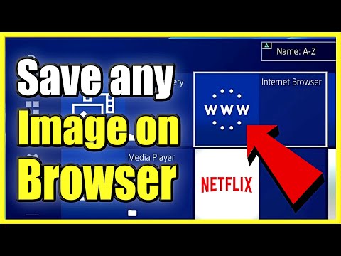 How to Save Images on PS4 Internet Browser for CUSTOM Wallpapers! (Best Method)