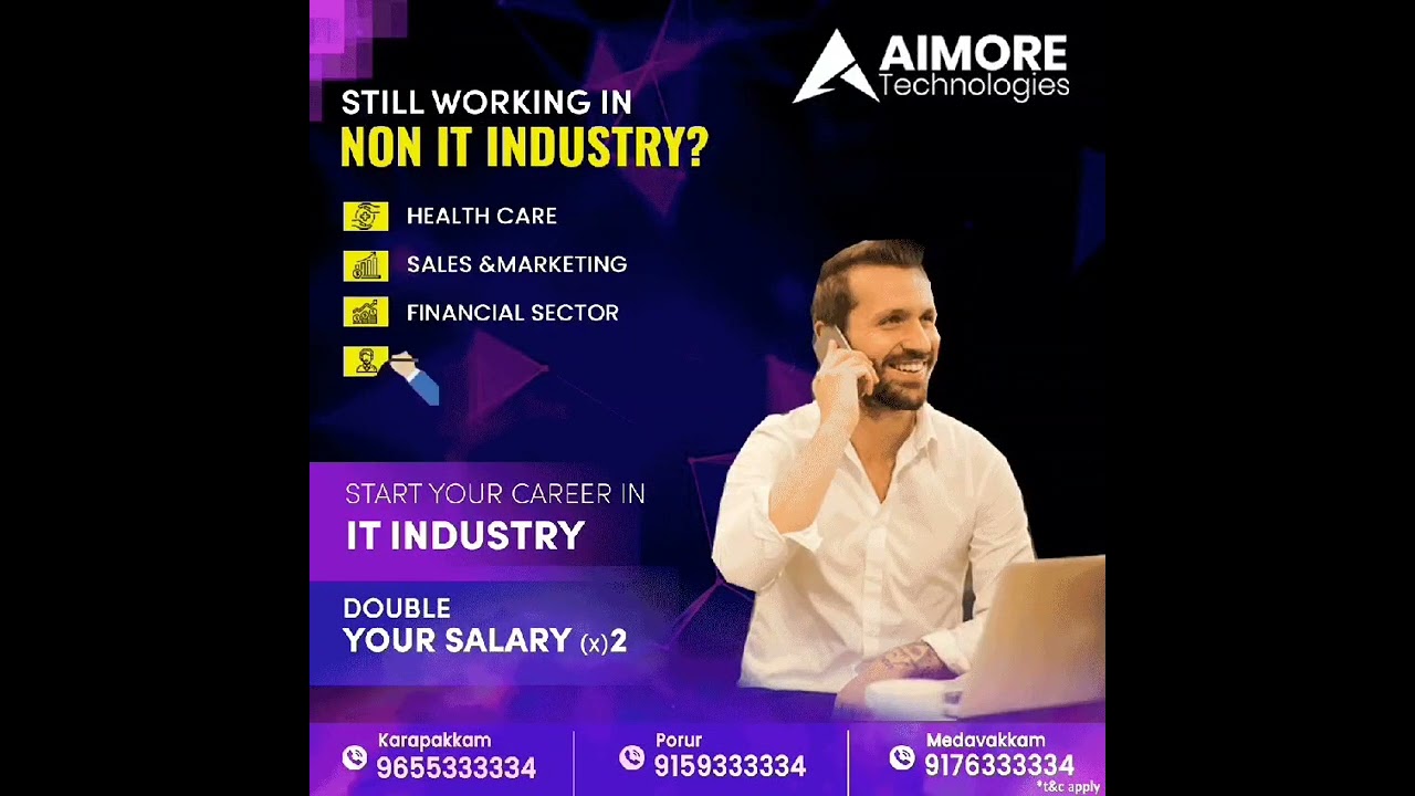 🚀 Ready for a career change? - Join Aimore Technologies #chennai  #itcourses  #ittrainingcenter