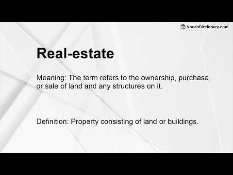 Real-estate Meaning