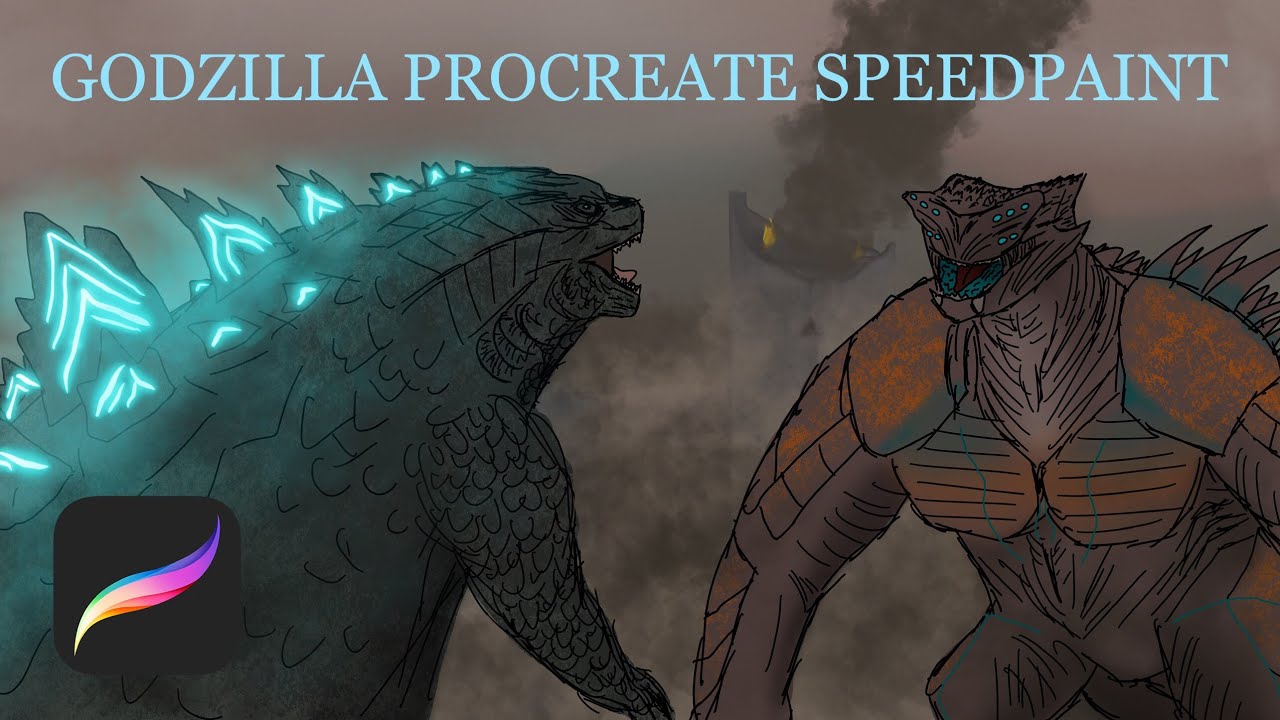 Godzilla vs Shrikethorn speedpaint