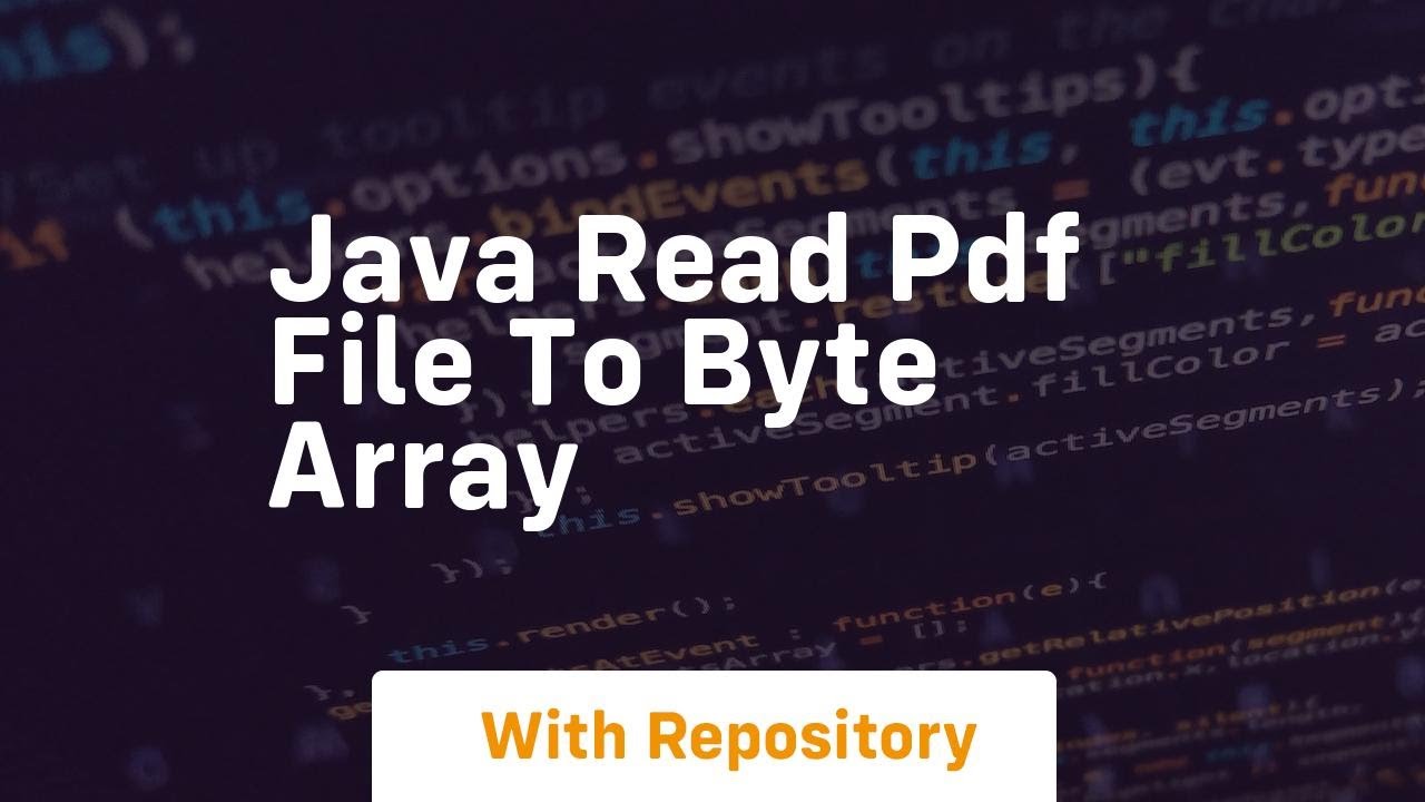 java read pdf file to byte array