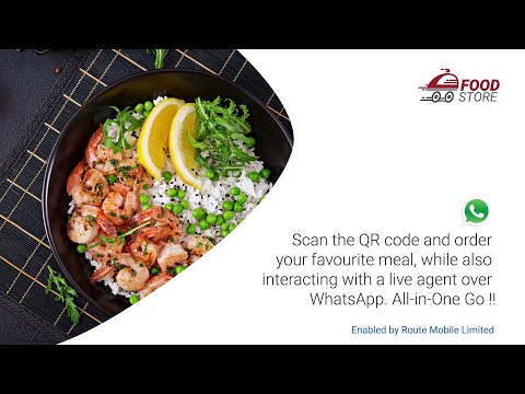 Integrate QR scan code with WhatsApp Business Solution to order your favorite Food & Beverages