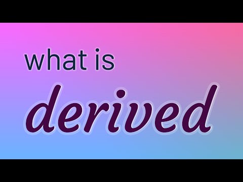 Derived - 10 English Vocabulary Flashcards