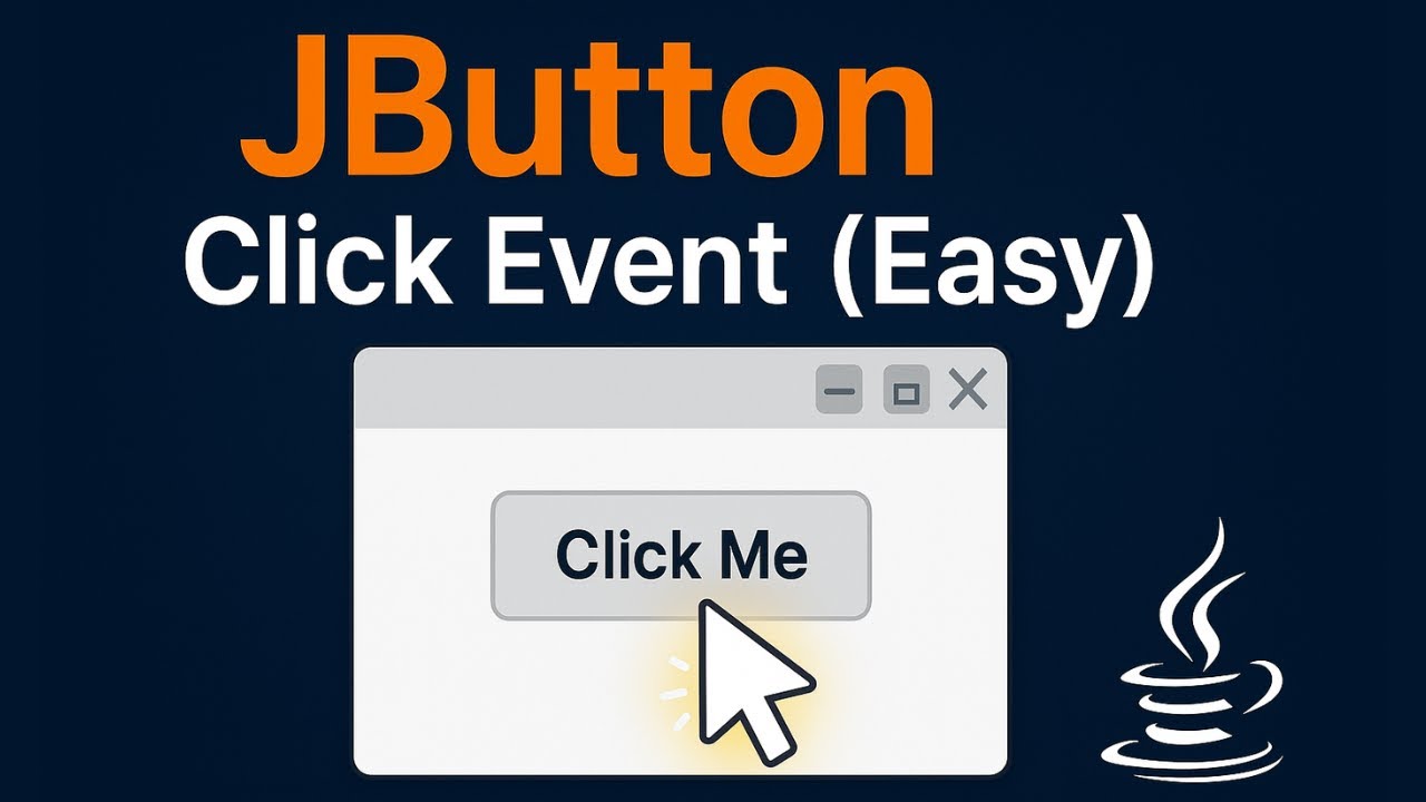 Java GUI : JButton Click Event with ActionListener Java Swing (Easy) #1