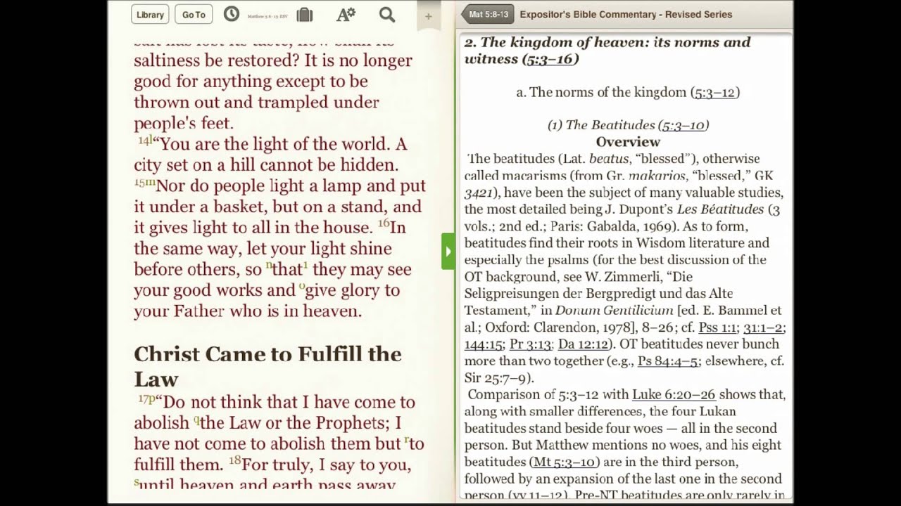 Look Inside: Expositors Bible Commentary