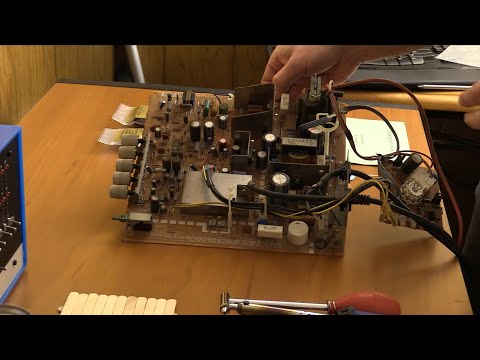 Color Computer 3 - Replacing the Capacitors in the CM-8 Monitor