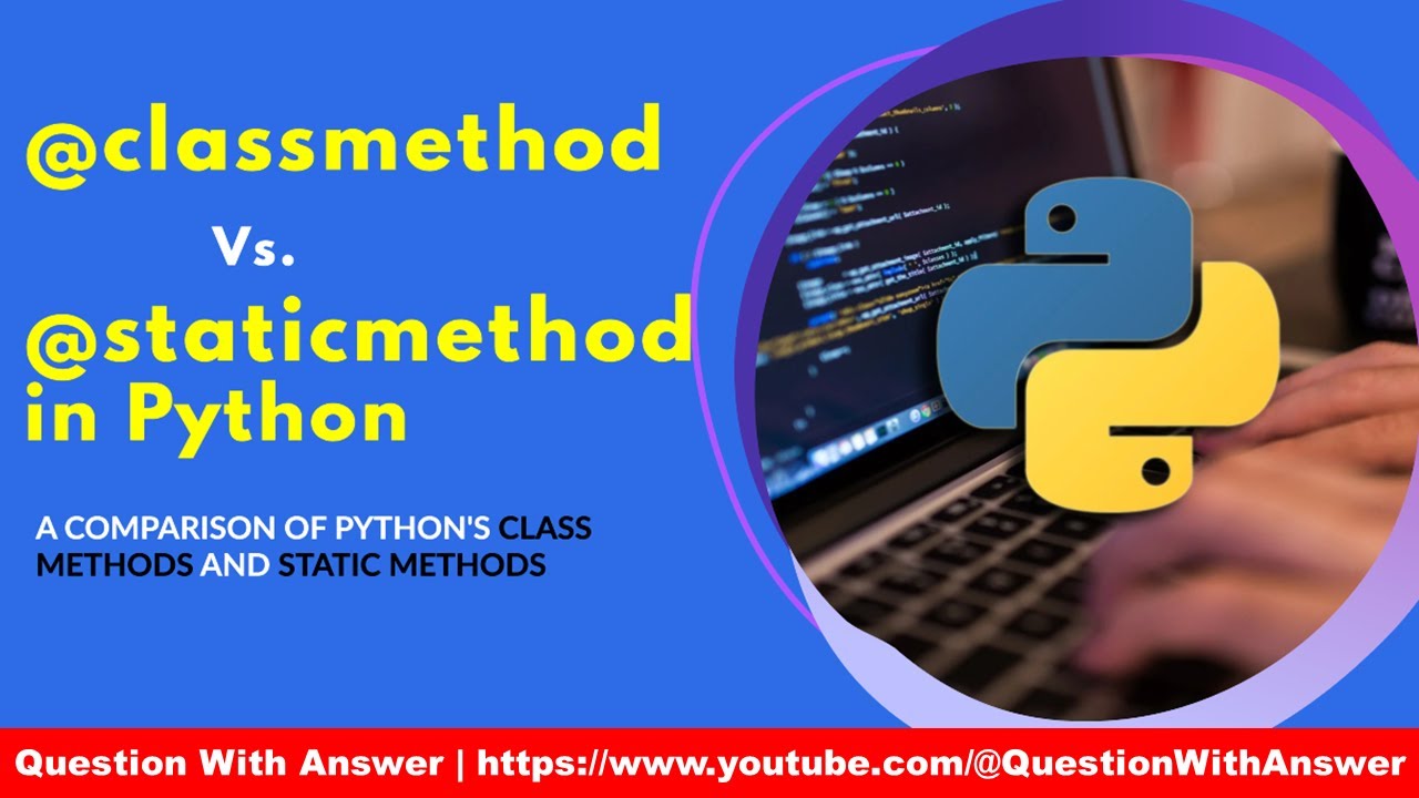 class method and static method decorator in python | Python full course for beginners #python3 #pytu