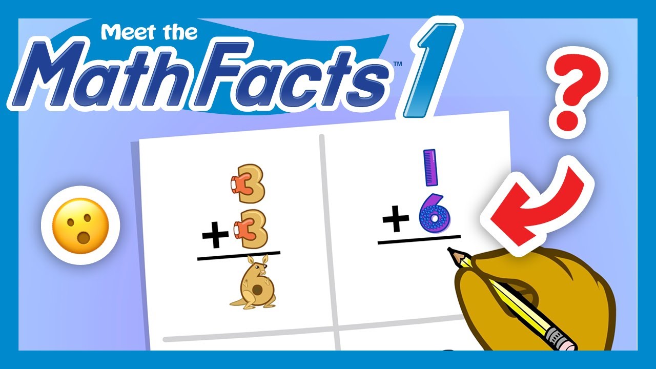 Meet the Math Facts Addition & Subtraction Level 1 - Worksheet 3 | Preschool Prep Company