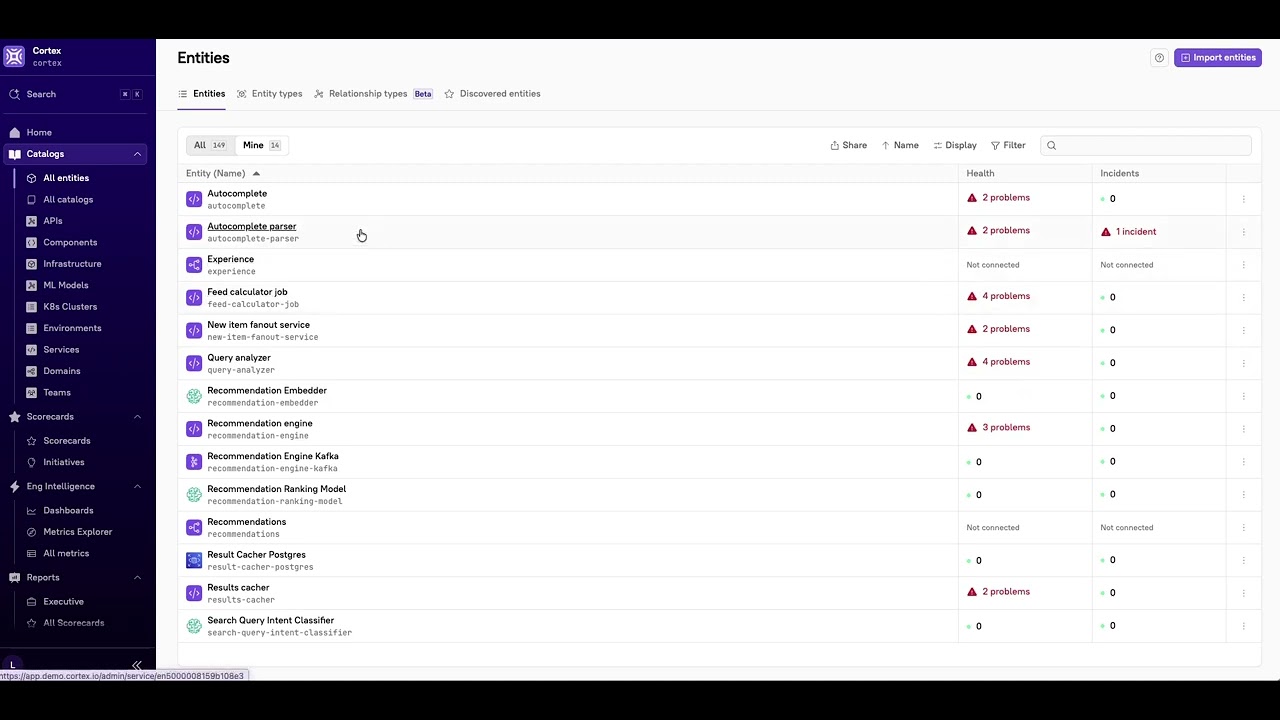 The Engineering Operations Platform: A Tour of Cortex