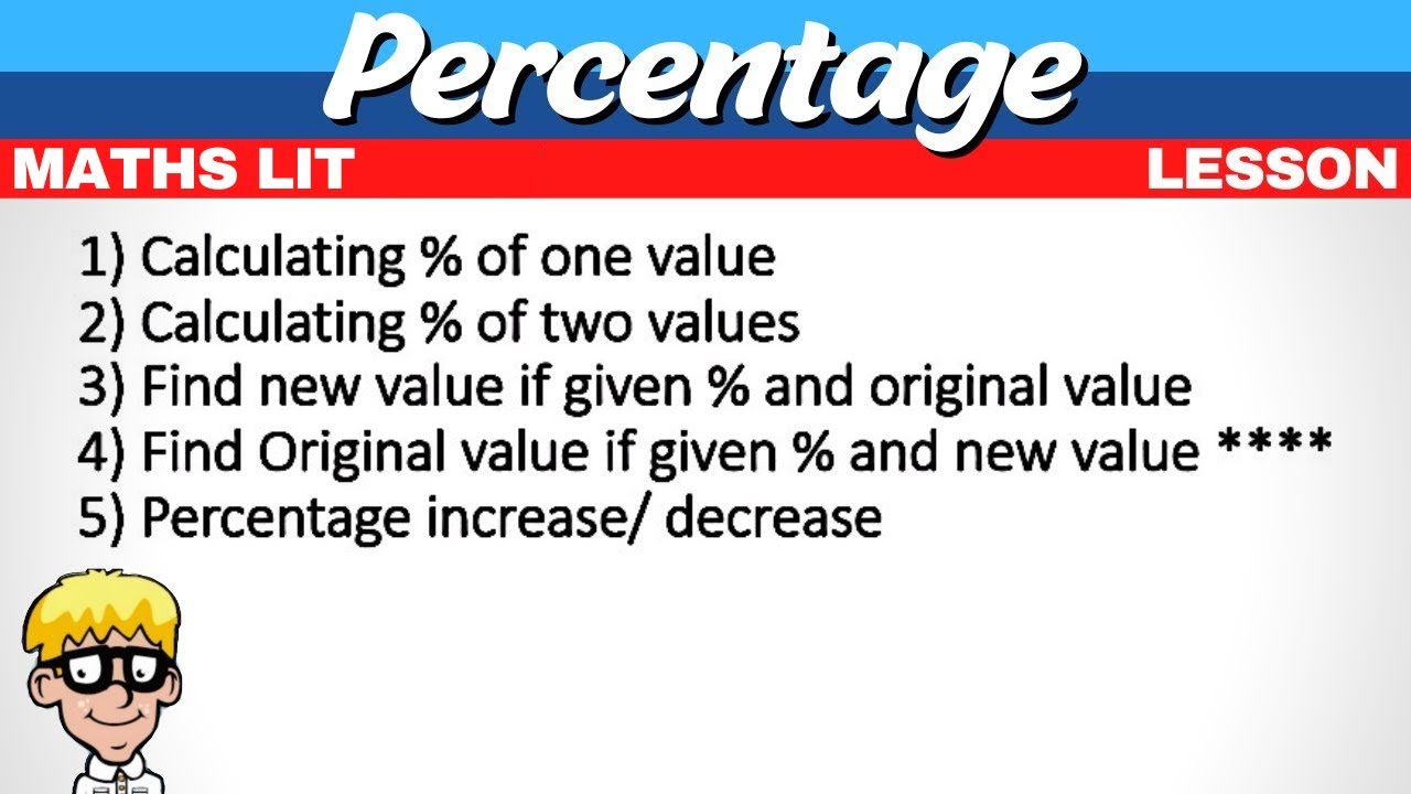 Percentage Maths literacy