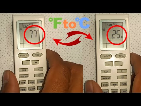 Convert from Fahrenheit to Celsius in an air conditioner